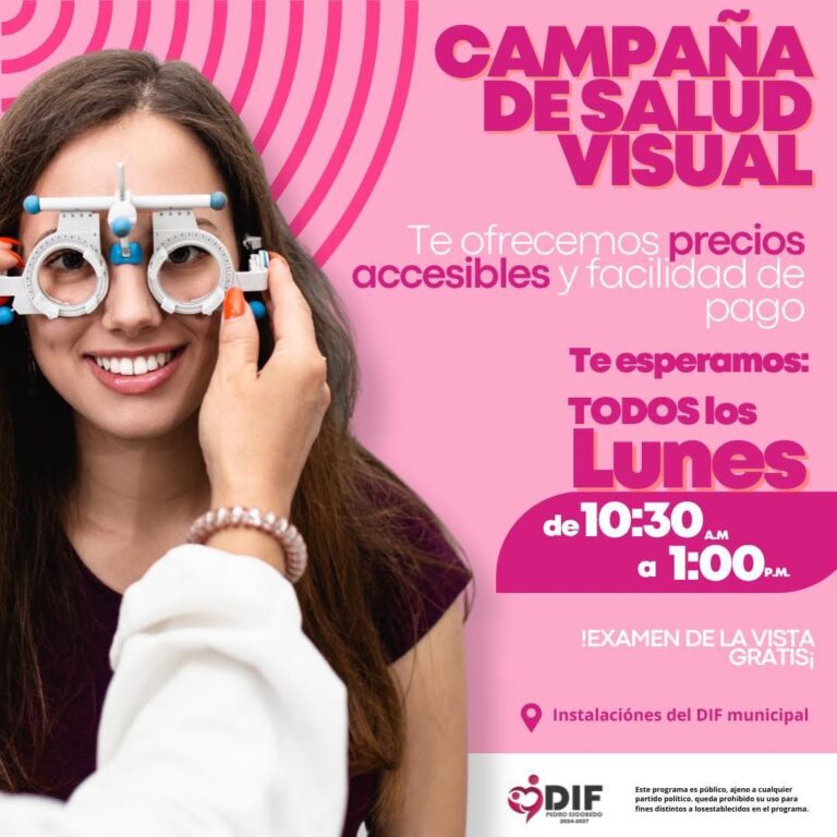 LUNES DE SALUD VISUAL - DIF Pedro Escobedo